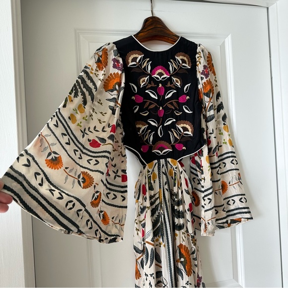 FARM Rio | Dresses | Farm Rio Sand Palms Paradise Embroidered Cut Out ...